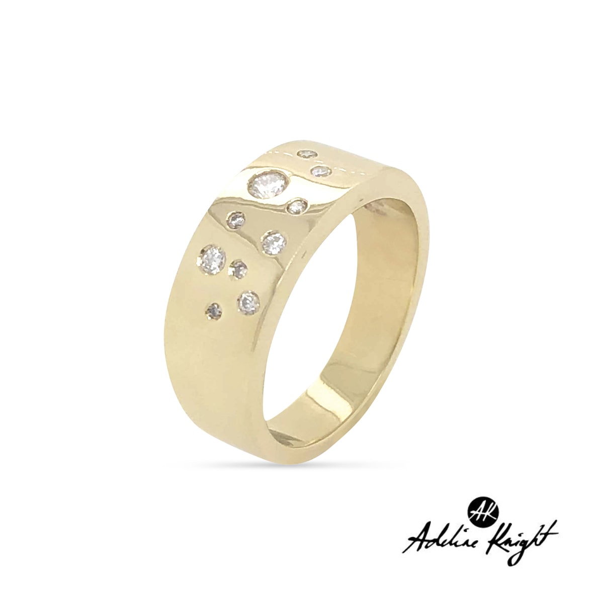 9ct Bespoke Hand Made Punch Set Diamond Ring - Knights The Jewellers ...