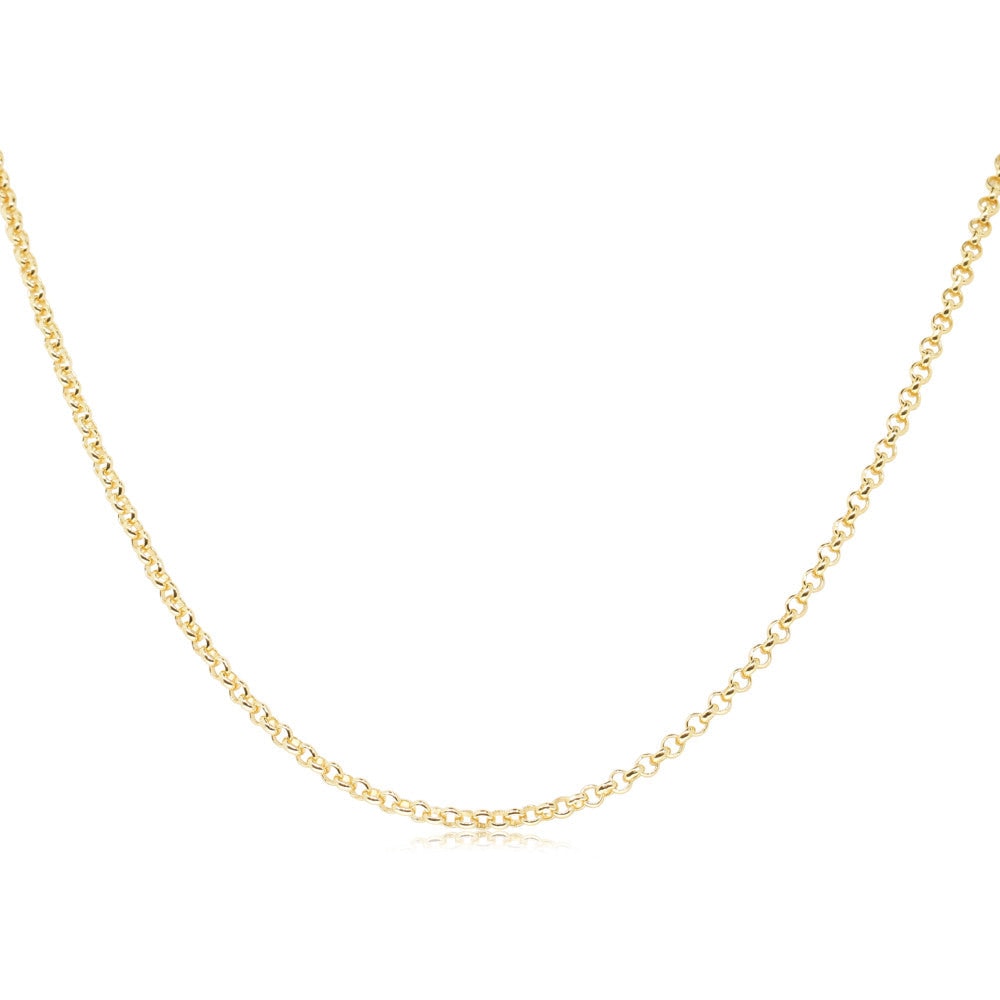 9ct Yellow Gold 55cm Round Belcher Chain - Knights The Jewellers Online ...