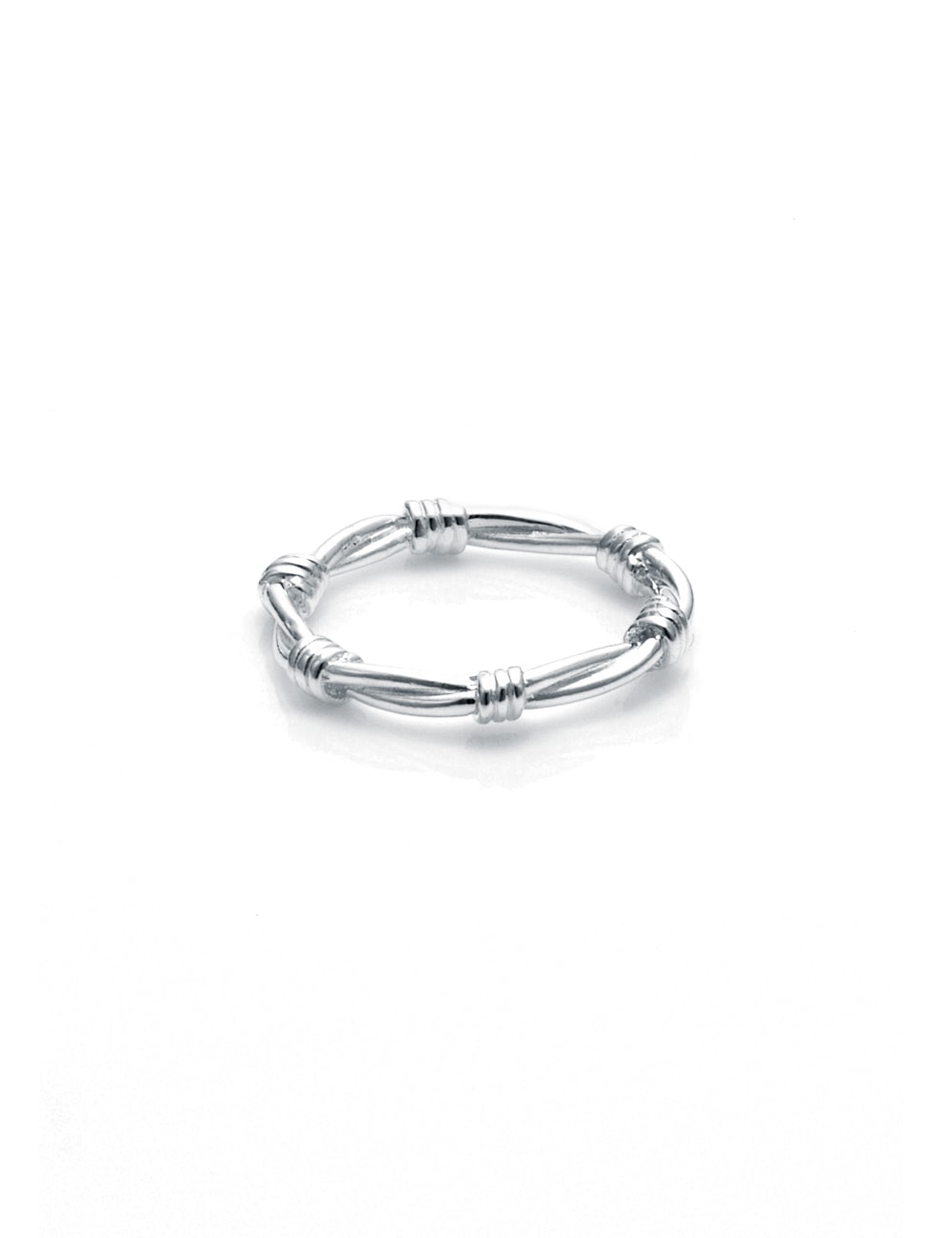 Barbed Wire Skinny Band Ring - Knights The Jewellers Online Jewellery Store