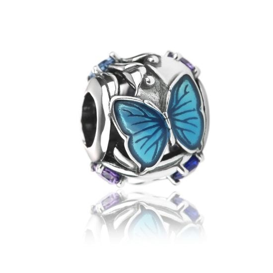 Blue Butterfly (Enchanting) Charm - Knights The Jewellers Online ...