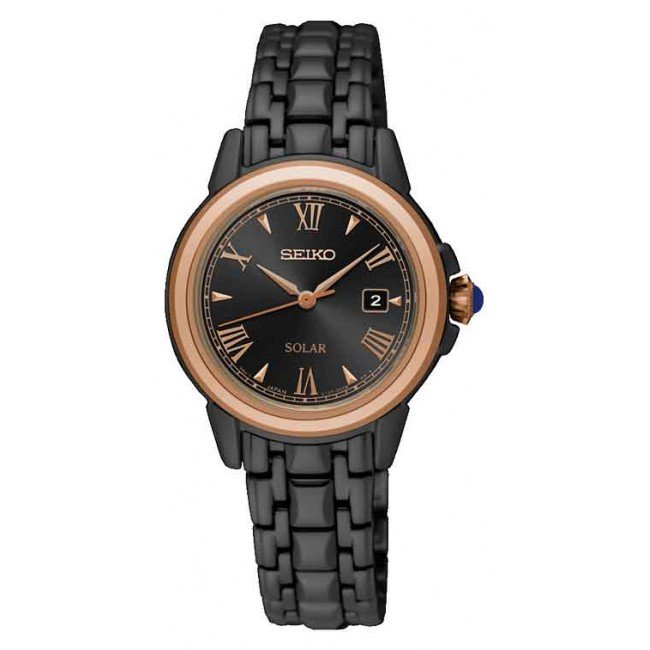 Seiko Black & Rose Solar Watch - Knights The Jewellers Online Jewellery ...