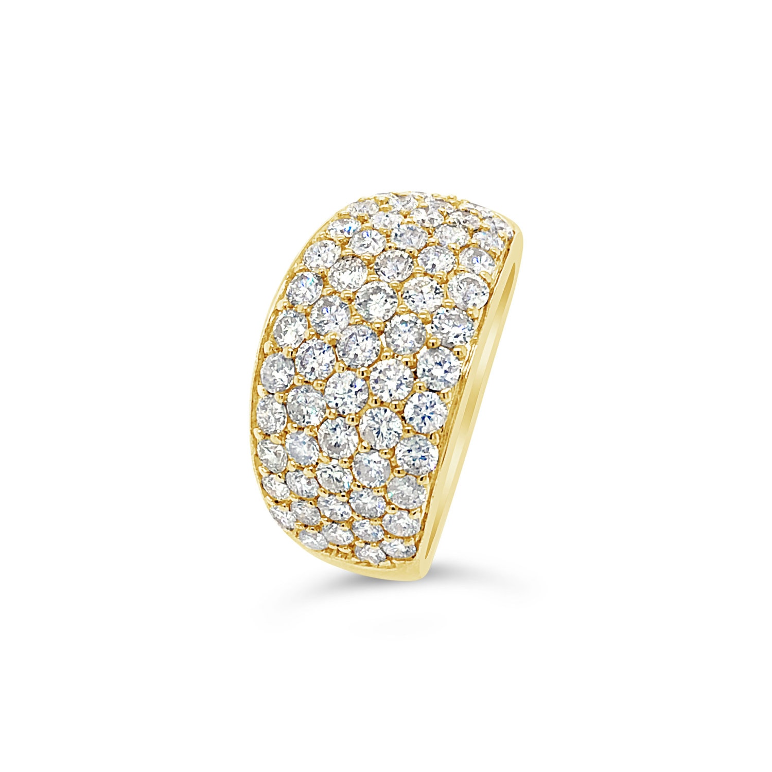 Pave Set Diamond Ring 2 ct Tdw 18ct Gold - Knights The Jewellers Online ...