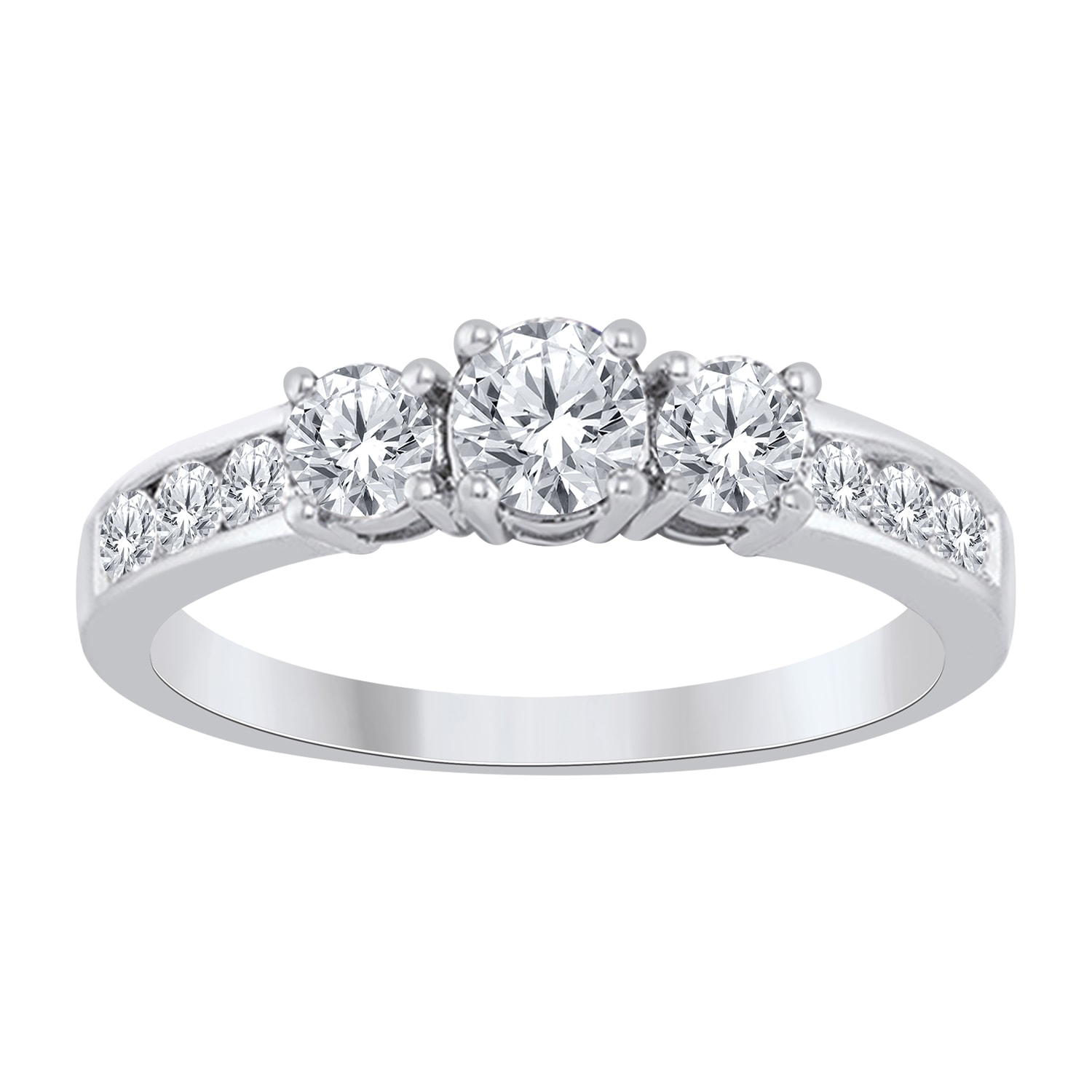 10ct WG 3 Diamond Ring - Knights The Jewellers Online Jewellery Store