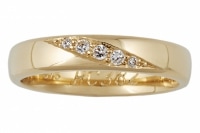 9ct Half Round Diamond Set Wedding Band - Knights The Jewellers Online ...