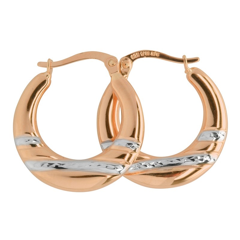 9ct rose gold Hoops - Knights The Jewellers Online Jewellery Store