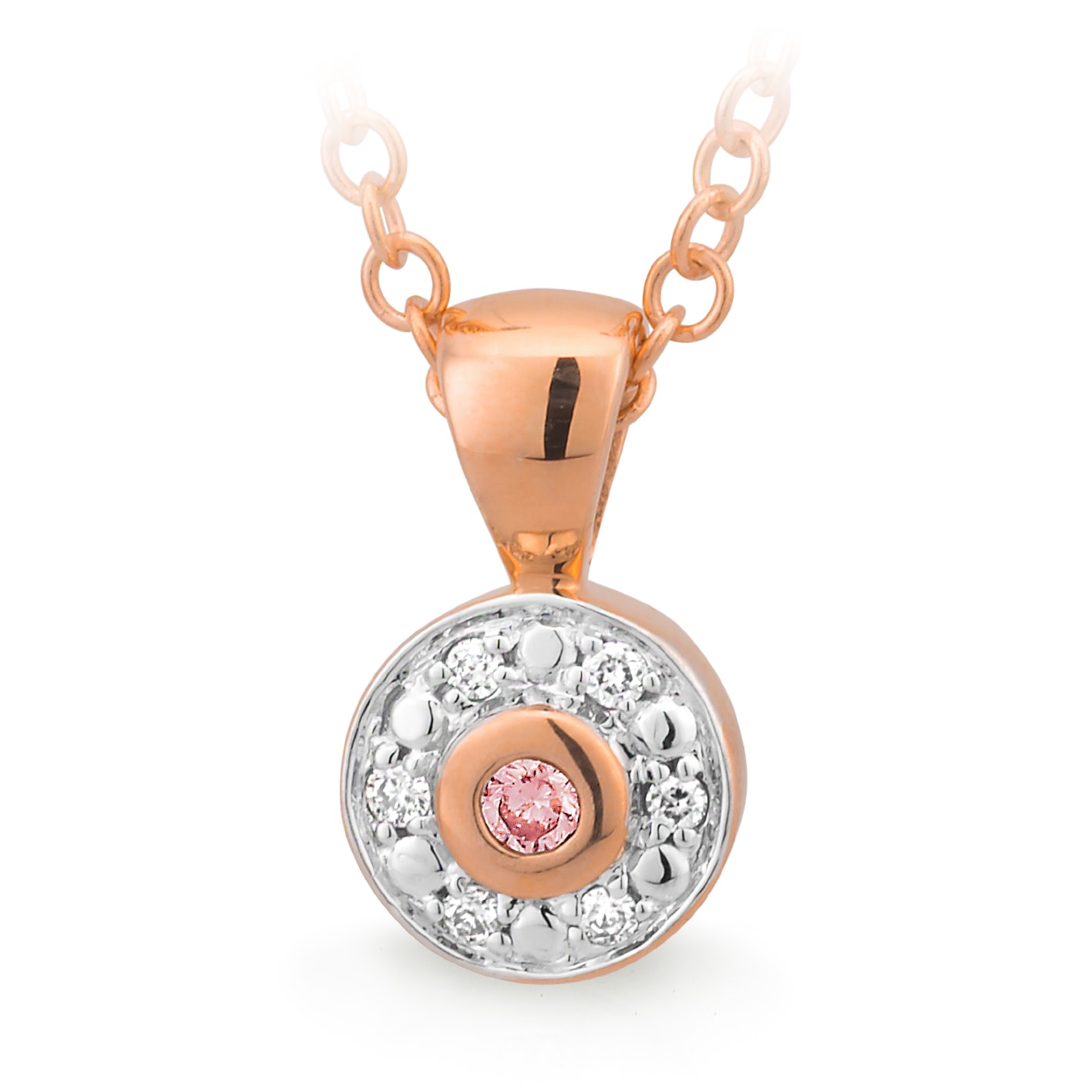 Rose Gold Diamond Pendant - Knights The Jewellers Online Jewellery Store