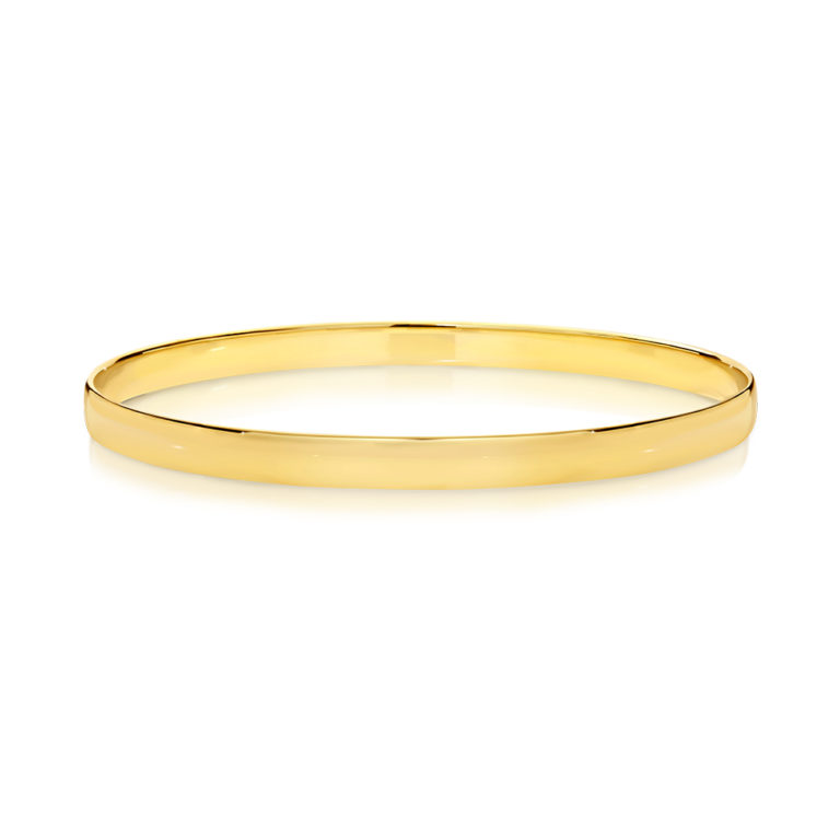 Gold 9ct Bangle 5mm Wide - Knights The Jewellers Online Jewellery Store