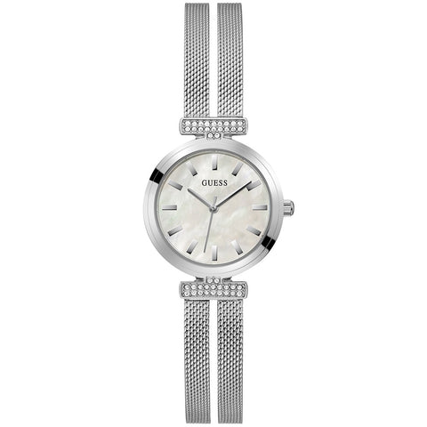 Guess Ladies Silver Mesh Strap Watch - Knights The Jewellers Online ...