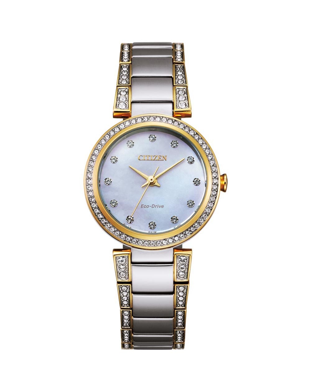 Citizen Ladies Bi-Tone Watch with MOP Dial and Crystals - Knights The ...