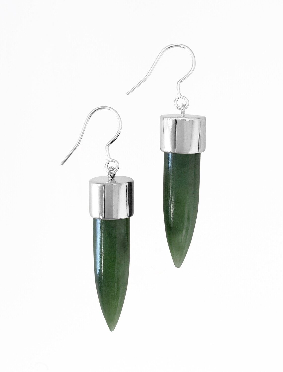 Sterling Silver Capped Greenstone Earrings - Knights The Jewellers ...