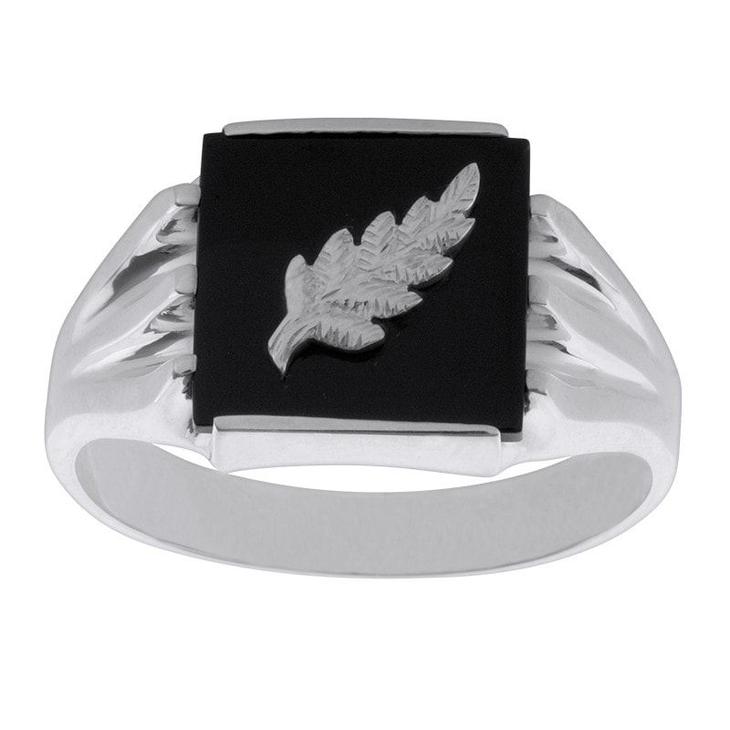 Gents Fern Signet Ring - Knights The Jewellers Online Jewellery Store