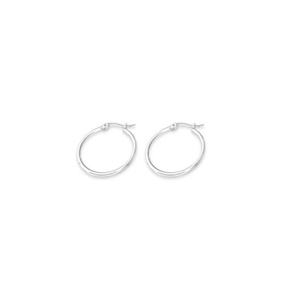 Stainless Steel 30mm Hoop Earrings - Knights The Jewellers Online ...